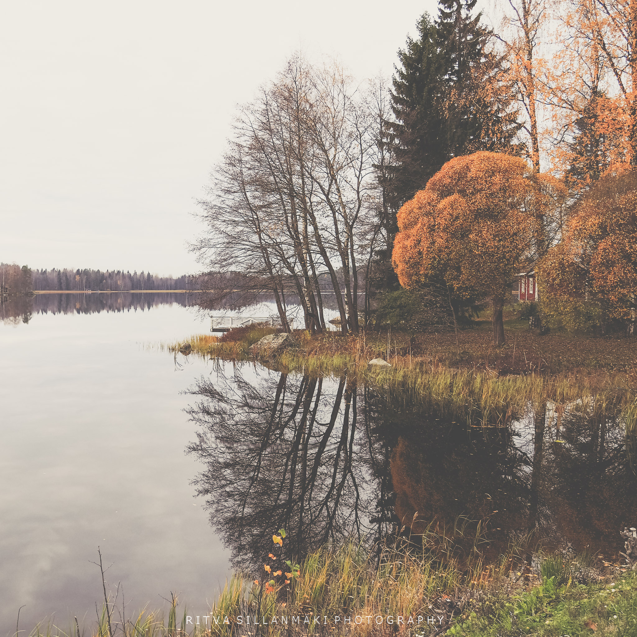 Autumn Reflections by the Lakeside – Ritva Sillanmäki Photography